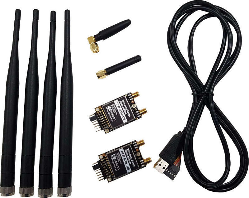 RFD900x-US Telemetry Modem Bundle (FCC Approved) Long Range UAV Radio ...